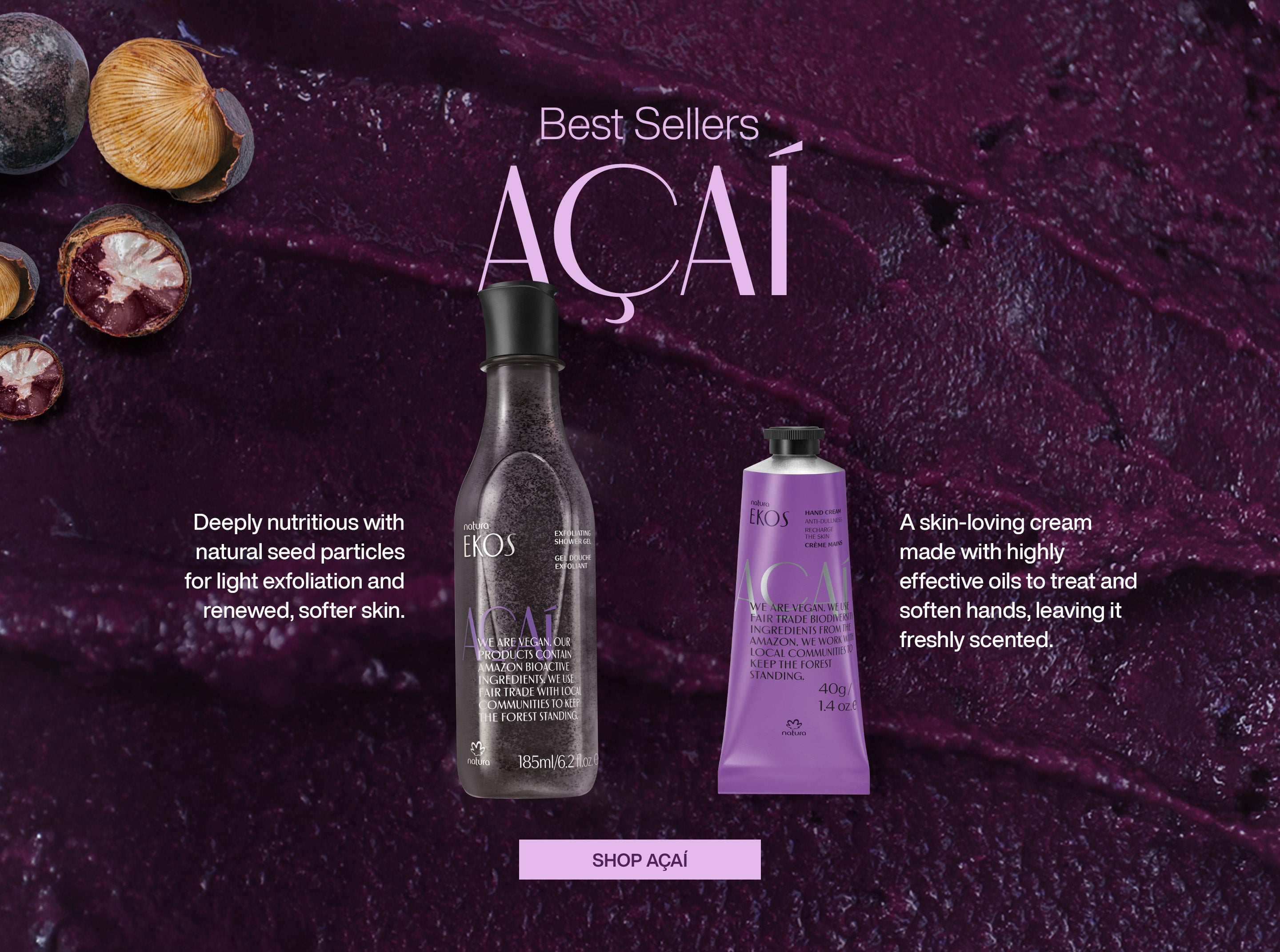 Ekos Açaí | Discover Our Energizing Collection - Natura