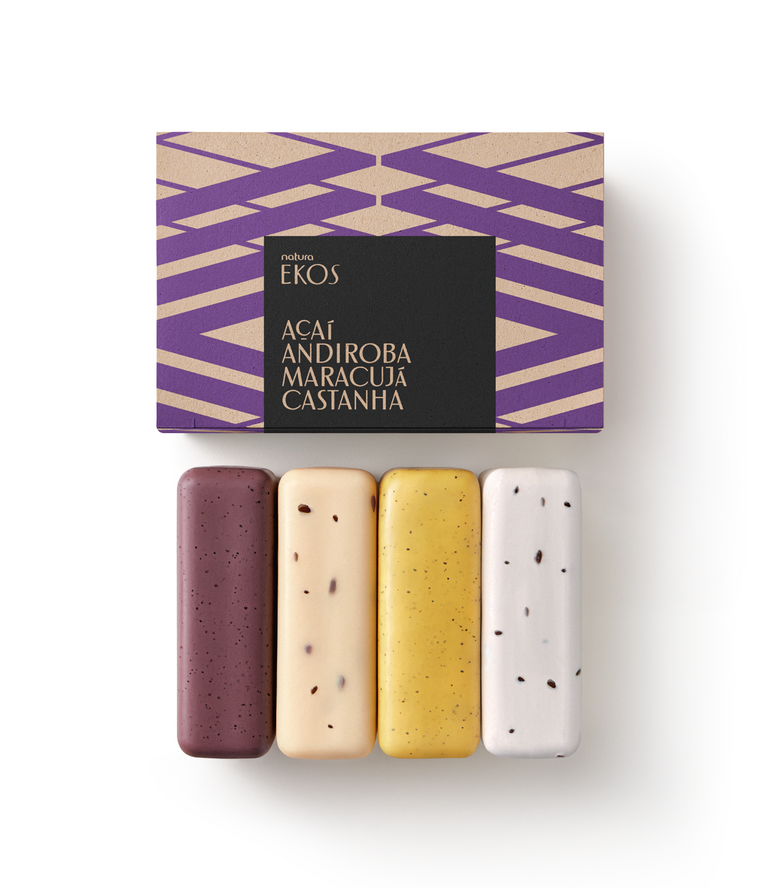 Ekos Exfoliating Multipack Bar Soap Set: Açaí, Andiroba, Maracujá ...